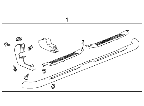 OEM GM 84011359 - Step Bar Assembly
