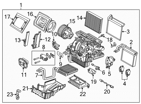 2017 Ford Focus Heater Core & Control Valve