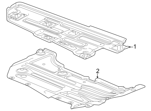 OEM GM 23363172 - Deflector-Underbody Front Air