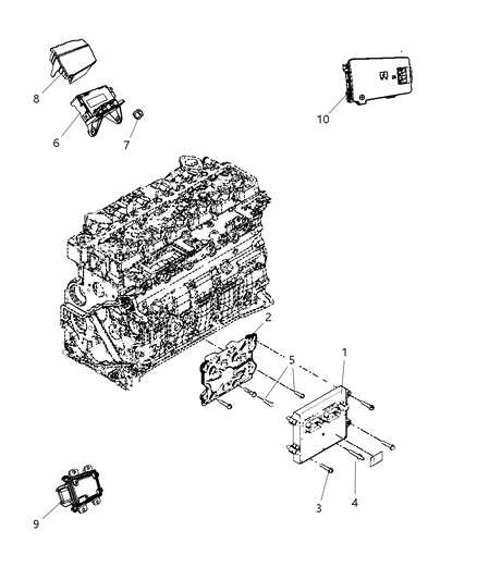 OEM Mopar 68055582AD - Module-Oxygen Sensor