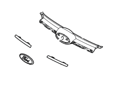 OEM Ford BM5Z-8200-B - Grille Assembly - Radiator