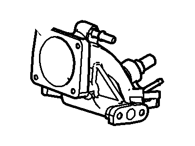 OEM Ford 2L1Z-9A589-BA - Spacer - Throttle Body