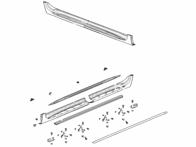 OEM GM 84526406 - Molded Assist Steps in Black