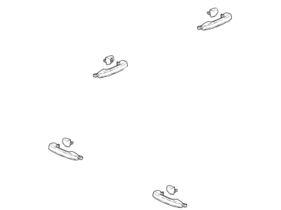 OEM GM 84102097 - Front and Rear Exterior Door Handle Set with Chrome