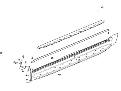 GM 23149153 Molded Assist Steps in Black