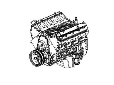 OEM GM 19303119 - Engine Asm, Gasoline (Remanufacture) 6.0L Ly6