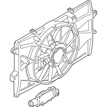 Ford BG1Z-8C607-A MOTOR AND FAN ASY - ENGINE COO