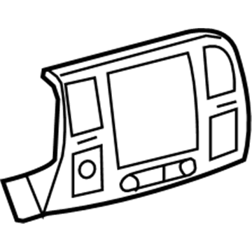 GM 20935601 Plate Asm-Instrument Panel Accessory Center Trim *Ebony