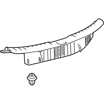 Toyota 58387-0R070-C0 Plate, Rear Floor Finish
