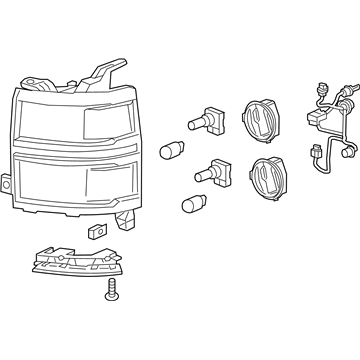 GM 84036799 Headlamp Assembly