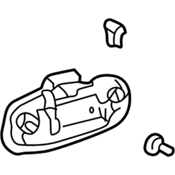 Toyota 69220-20370-A0 Front Door Outside Handle Assembly Left