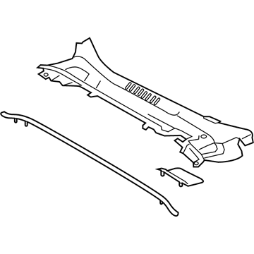 OEM Toyota 55708-02740 - Cowl Grille