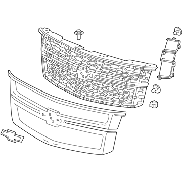 OEM GM 23320677 - Grille Asm-Front Upper