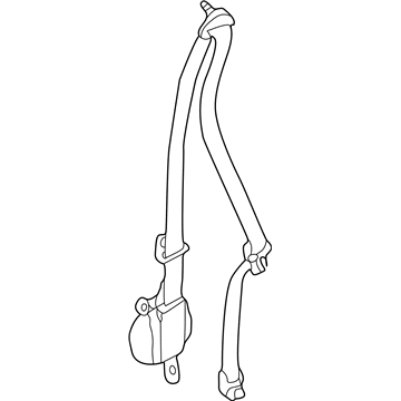 OEM Nissan 86884-2W600 - Tongue Belt Assembly, Pretensioner Front Right