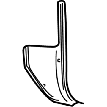 OEM Ford F87Z-1002345-AAA - Cowl Kick Panel