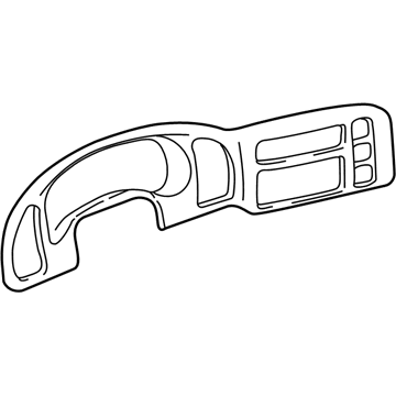 OEM GM 15770843 - Plate Asm-Instrument Panel Cluster Trim *Pewter R