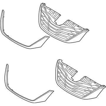 Toyota 53101-08020-C0 Grille Assembly