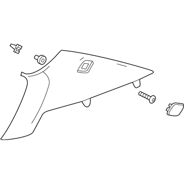 OEM GM 21993343 - Panel Asm-Quarter Upper Trim *Light Ttnum