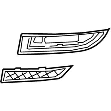OEM GM 20982400 - Grille Asm-Front Bumper Fascia Outer