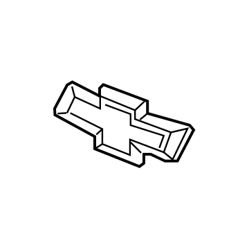 OEM GM 42397392 - Front Bumper Fascia Emblem Assembly