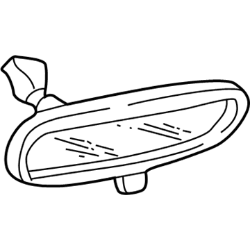 OEM Mopar 55077468AA - Inside Rear View Mirror