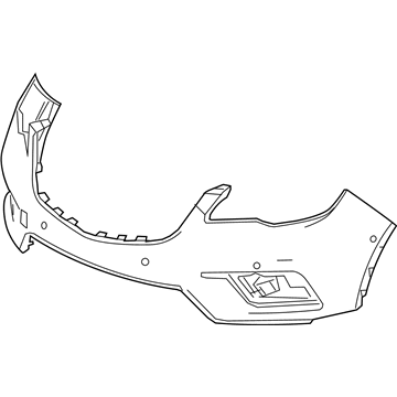 OEM GM 23275021 - Front Bumper Cover Upper *Service Primer