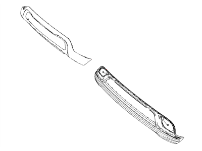 OEM Mopar 68227139AA - Beam-Front Bumper