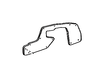 OEM Toyota 53738-04010 - Seal, Front Fender Apron To Frame, Front